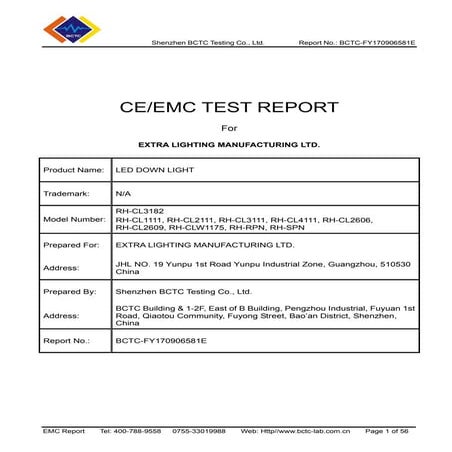 CE/EMC TEST REPORT | PDF