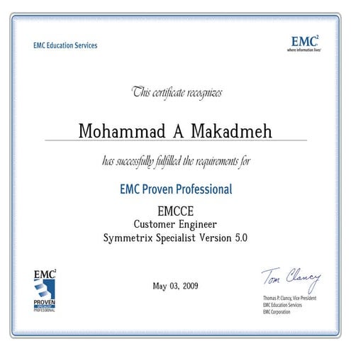 EMC Symmetrix DMX Specialist | PPT