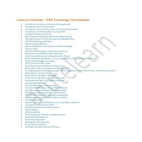 EMC VNX | DOCX | Computer Networking | Computing