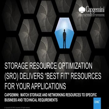 Storage Resource Optimization Delivers “Best Fit” Resources for Your ...