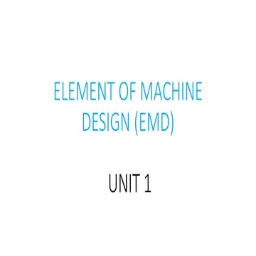 Machine design (Polytechnic unit 1 | PPT