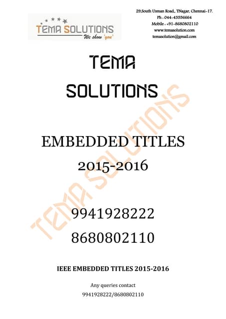 IEEE 2012 Embedded_project_titles_2012-13-final