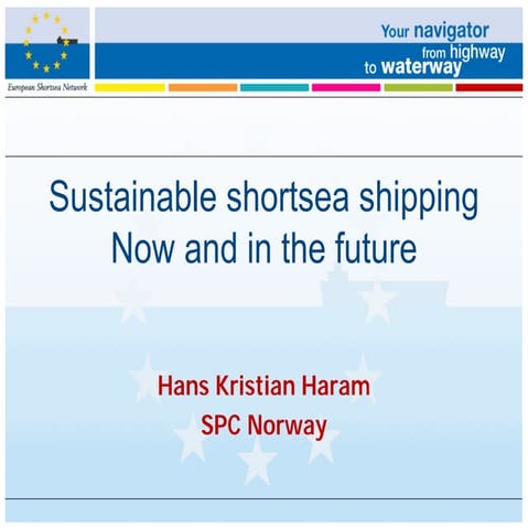 Emd sustainable shipping by market based measures spc norway | PPT