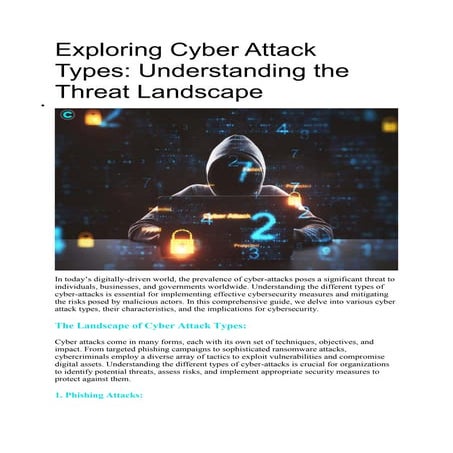 8 Different Types of Cybersecurity and Threats Involved | PPTX