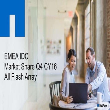 EMEA IDC Market Share Q4 All Flash Array | PPTX