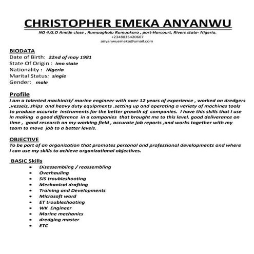 Emeka Resume | DOC