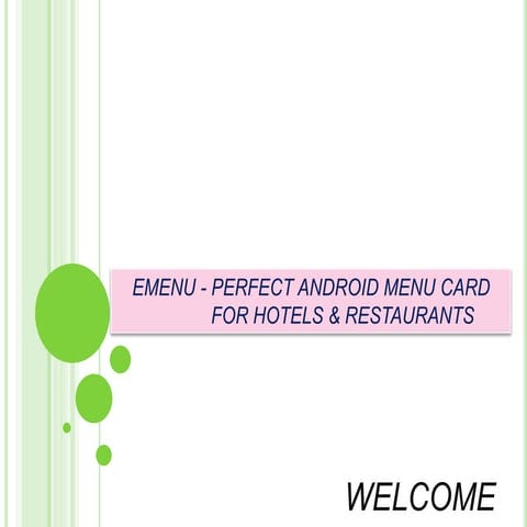 emenu - digital menu card in india | PPT