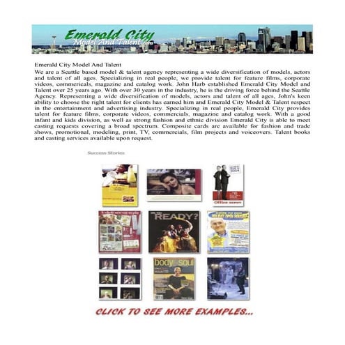 Emerald City Model and Talent | PDF