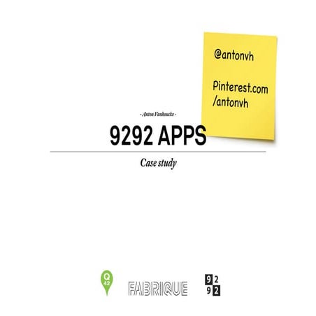 Ontwikkeling van 9292 apps | PDF | Smartphones | Consumer Electronics