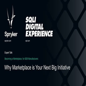 Why Marketplace is Your Next Big Initiative | PPT