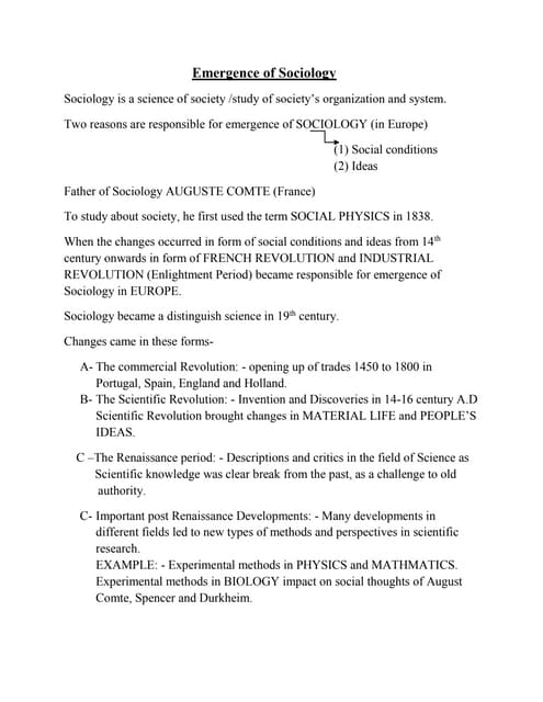 SOCIAL AND INTELLECTUAL FORCES IN THE DEVELOPMENT OF SOCIOLOGICAL THEORY | PPTX