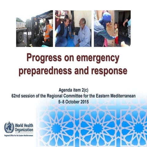 Progress on emergency preparedness and response | PPTX