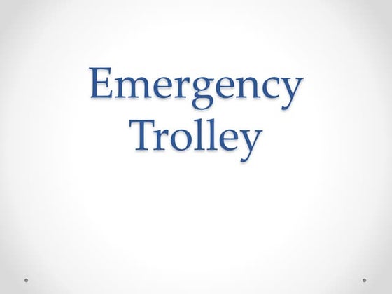Emergency tray | ODT | Pharmaceutical Drugs | Medical Health