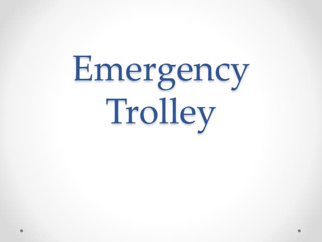 Emergency tray | ODT