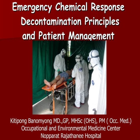 Emergency Chemical Response Decontamination Principles and Patient ...