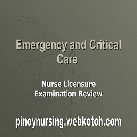 Emergency Nursing & Critical Care | PPT