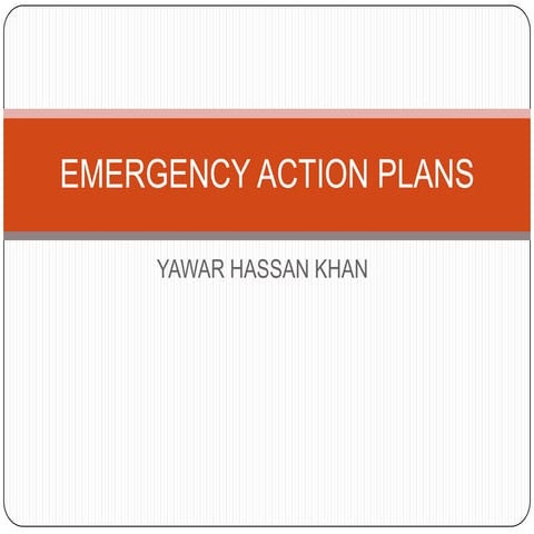 Emergency action plans | PPT