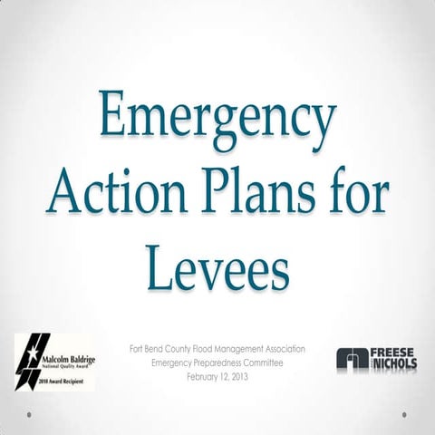 Emergency action plans levee | PPT