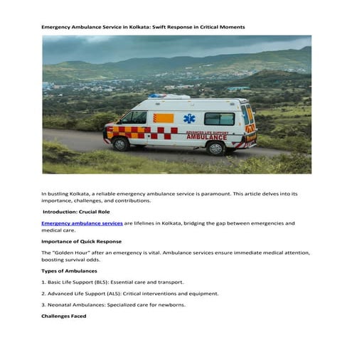 Emergency Ambulance Service in Kolkata.pdf