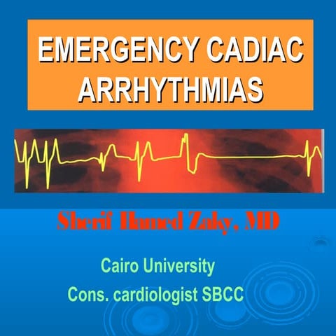 Emergency cadiac arrhythmias | PPT