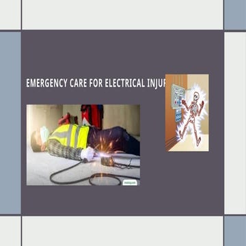 Electric shock and their first aid | PPTX
