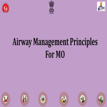 Emergency Care - Airway Management Principles | PDF