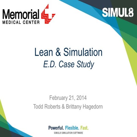 Lean is more effective when using Simulation, an ED Case Study from SIMUL8 | PDF | Healthcare ...