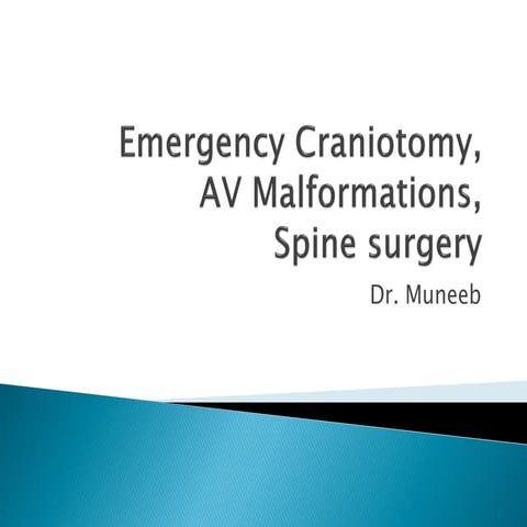 Emergency craniotomy | PPT
