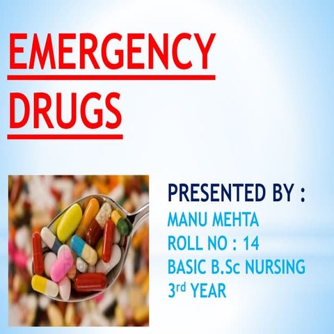 Emergency drugs | PPT