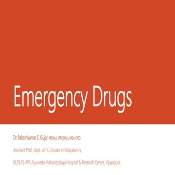 50 emergency drugs | PDF