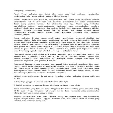 Emergency escharotomy | DOCX