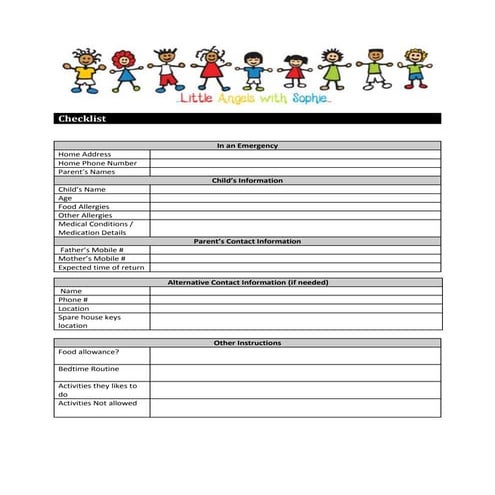 Emergency form | DOCX