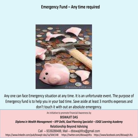 Emergency fund – Any time required | PPTX