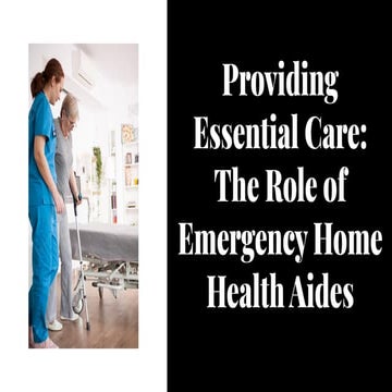 Emergency Home Health Aide | PDF