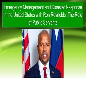 Emergency Management and Disaster Response in the United States with ...