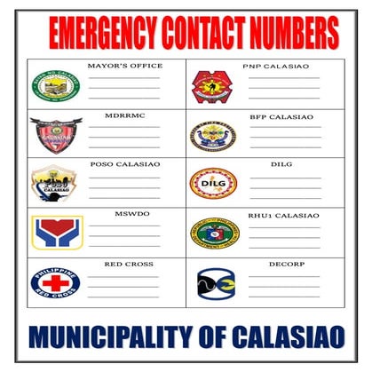 Emergency numbers | PDF