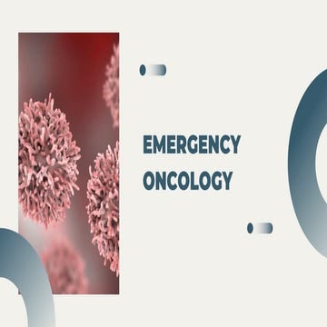 EMERGENCY ONCOLOGY (NURSING MANAGEMENT). | PDF