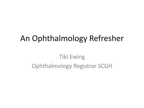Routine Office Eye Checks for General Practitioners | PPT