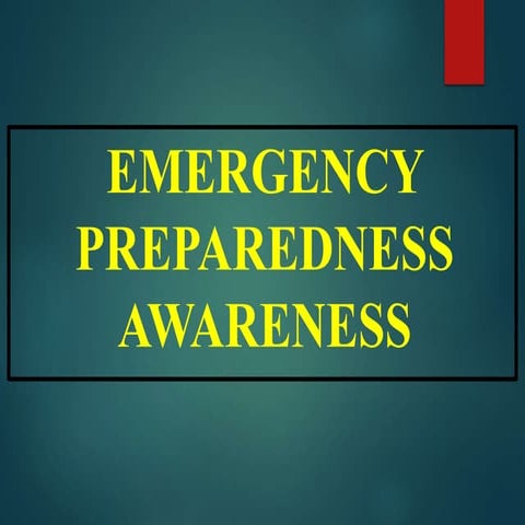 Emergency Preparedness Awareness PATHFIT 2 | PPT