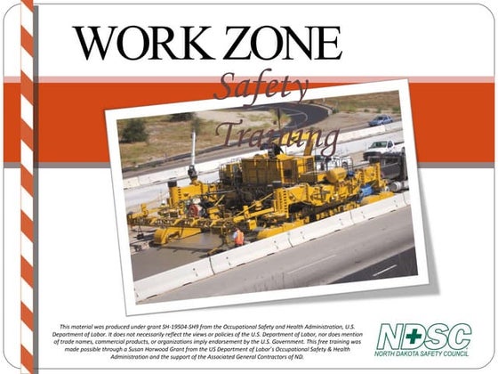 Road Construction Work Zone Safety | PPT