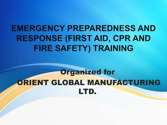 Emergency Preparedness | Ppt