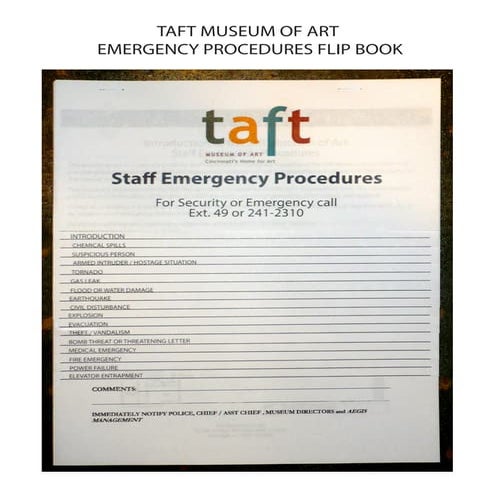 Emergency Procedures Flip Book | PDF