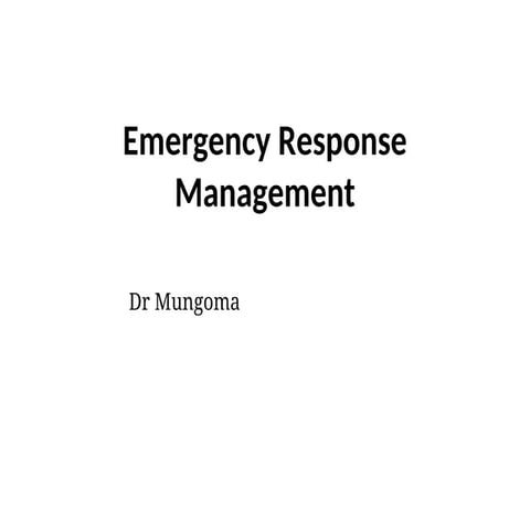 Emergency Response Management ppts .ppt