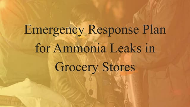 Ammonia Handling Safety Awareness Presentation | PPT