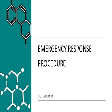 Emergency Response Procedure for Chemical spill management and outline ...