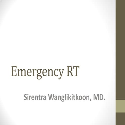 Emergency rt for nurse | PDF
