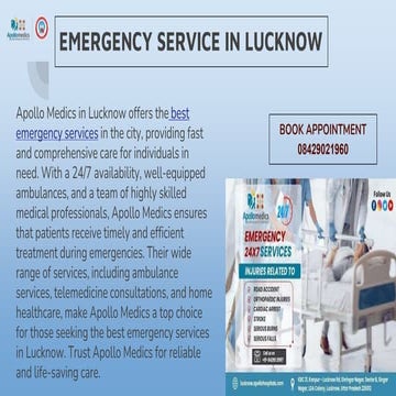 Emergency Rooms in Lucknow | Apollo ICU ER | PDF