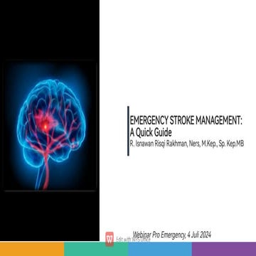 Emergency Stroke Management.pdf neurolog | PPT