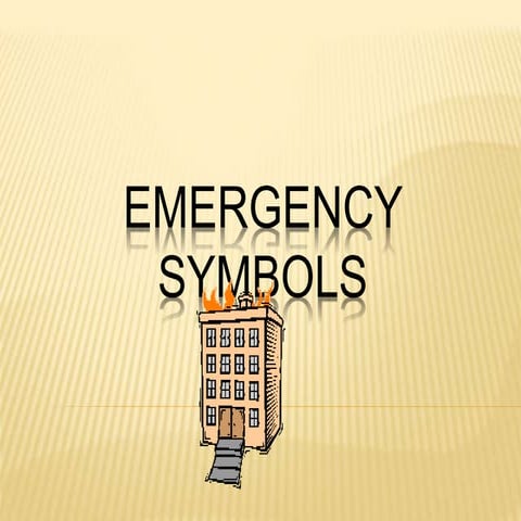 EMERGENCY SYMBOLS for fifth graders unit 1 | PPTX