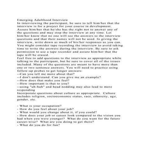 Profile essay interview questions | PPT